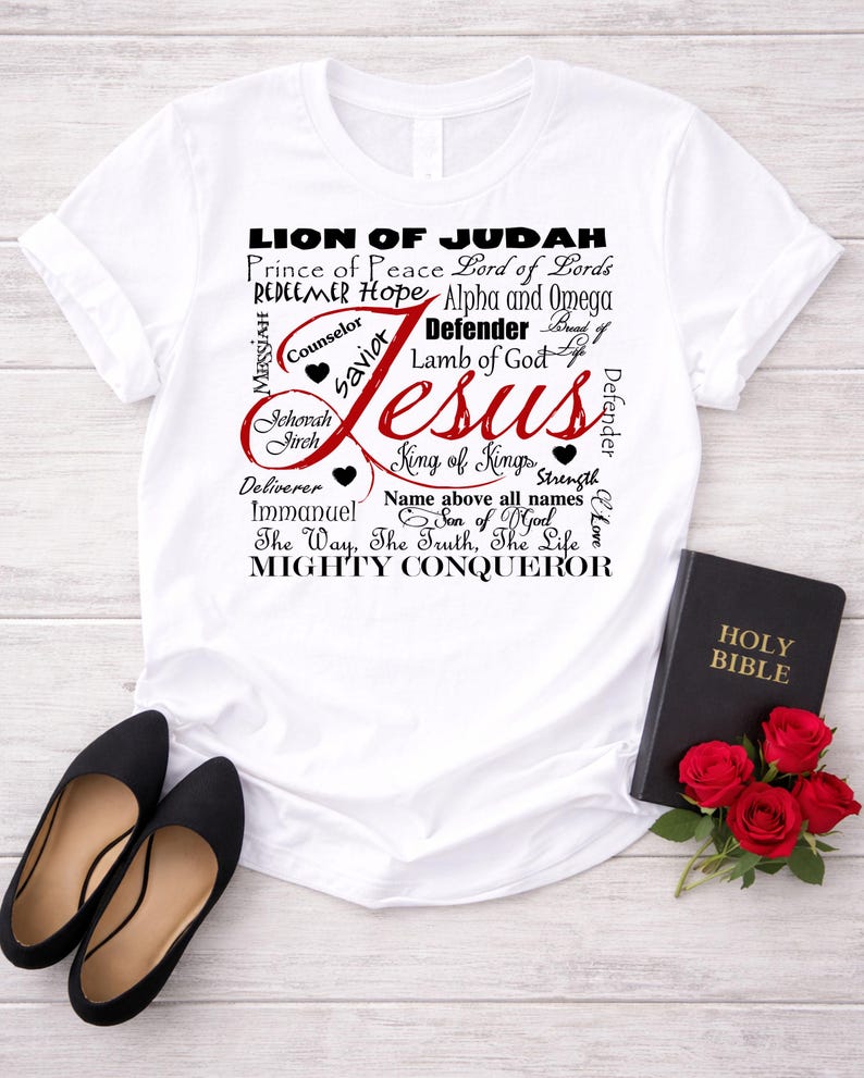 Names of Jesus PNG • Christian Word Art • Bible Verse Typography ...