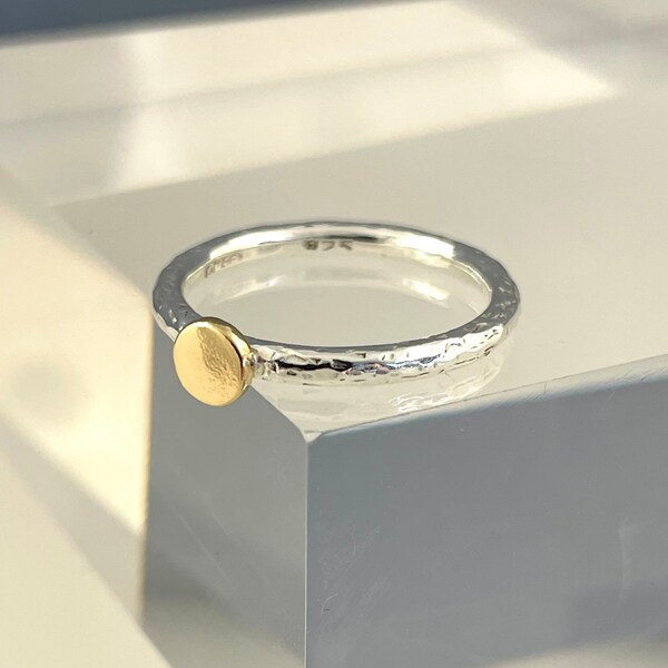 Gold Pebble Ring - Etsy