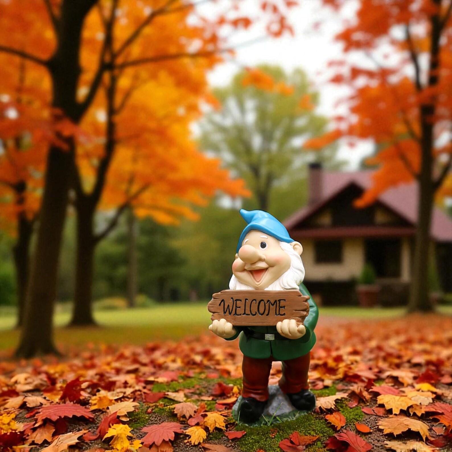 Funny Garden Gnome Statue: Cheeky Resin Lawn Ornament - Etsy