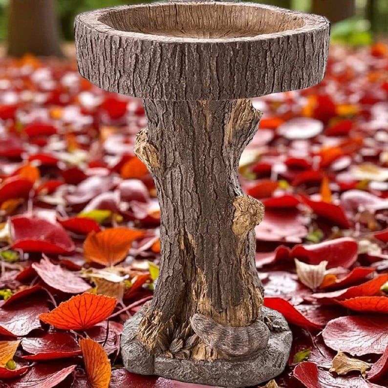 Resin Raccoon Bird Bath: Whimsical Garden & Patio Decor - Etsy