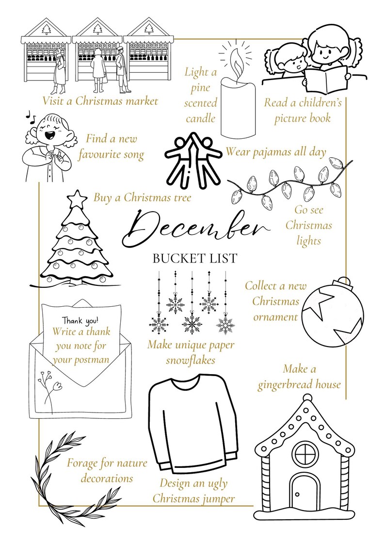 Monthly Bucket List Bundle: Coloring Journal Pages (printable) - Etsy