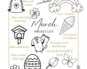June Bucket List - Colouring Page - PRINTABLE Journal Page - Monthly ...