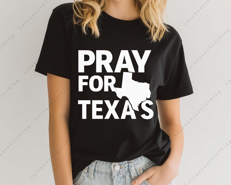 Pray for Texas PNG, Minimalist Texas Map Design for Sublimation, Bold ...