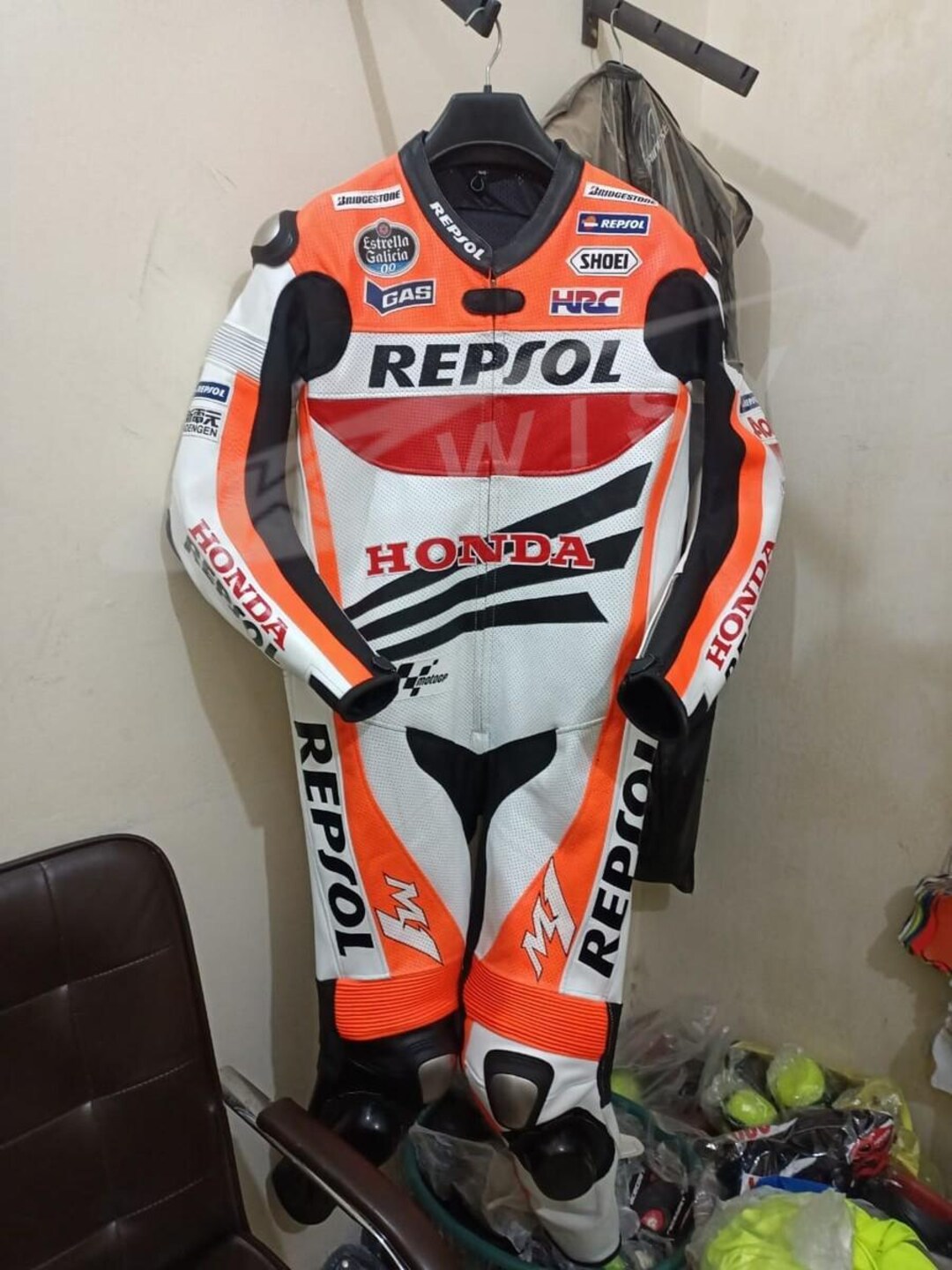 Brand New Honda Repsol Motorbike CE Approved Cowhide Leather Suits ...