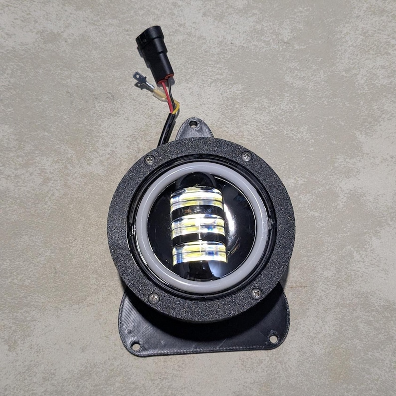 Hummer H3 4.5” LED Fog Light Housings – PETG – Direct Fit Using Factory ...