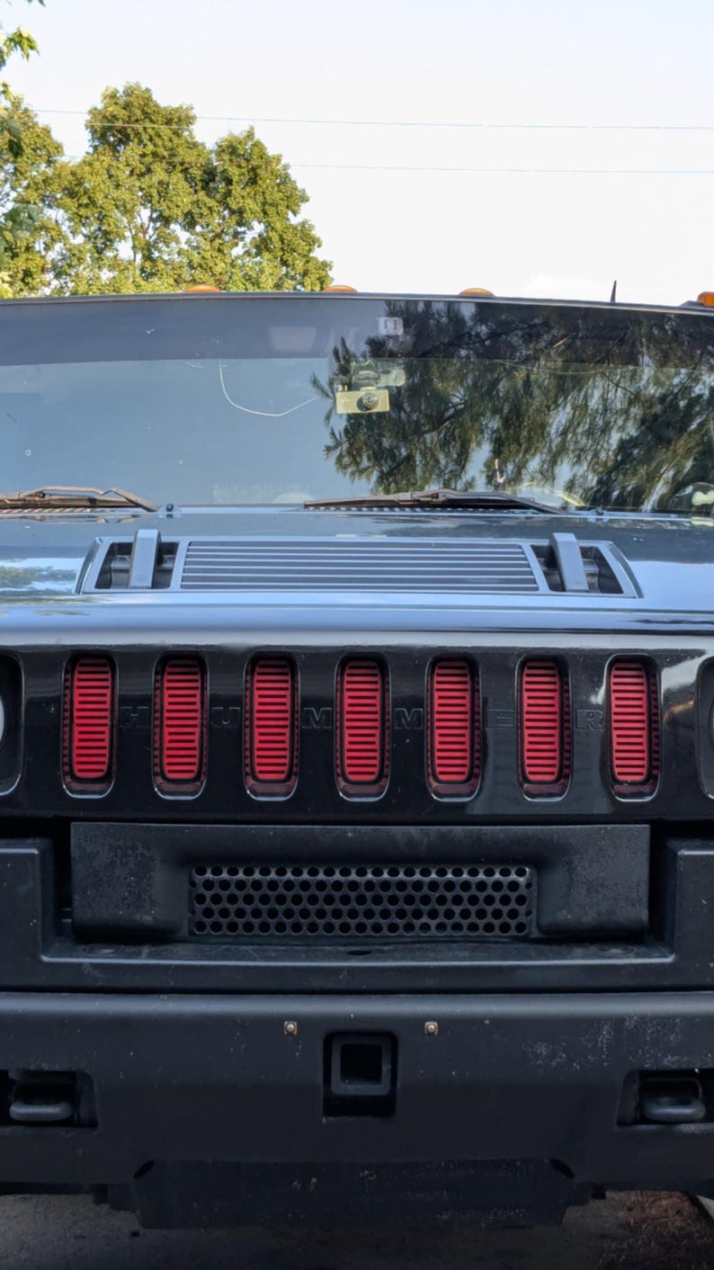 Custom Hummer H2 Grill Inserts – Snap-in, No-drill, 4 Designs & 9 ...