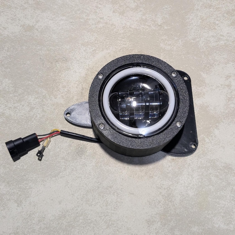 Hummer H3 4.5” LED Fog Light Housings – PETG – Direct Fit Using Factory ...