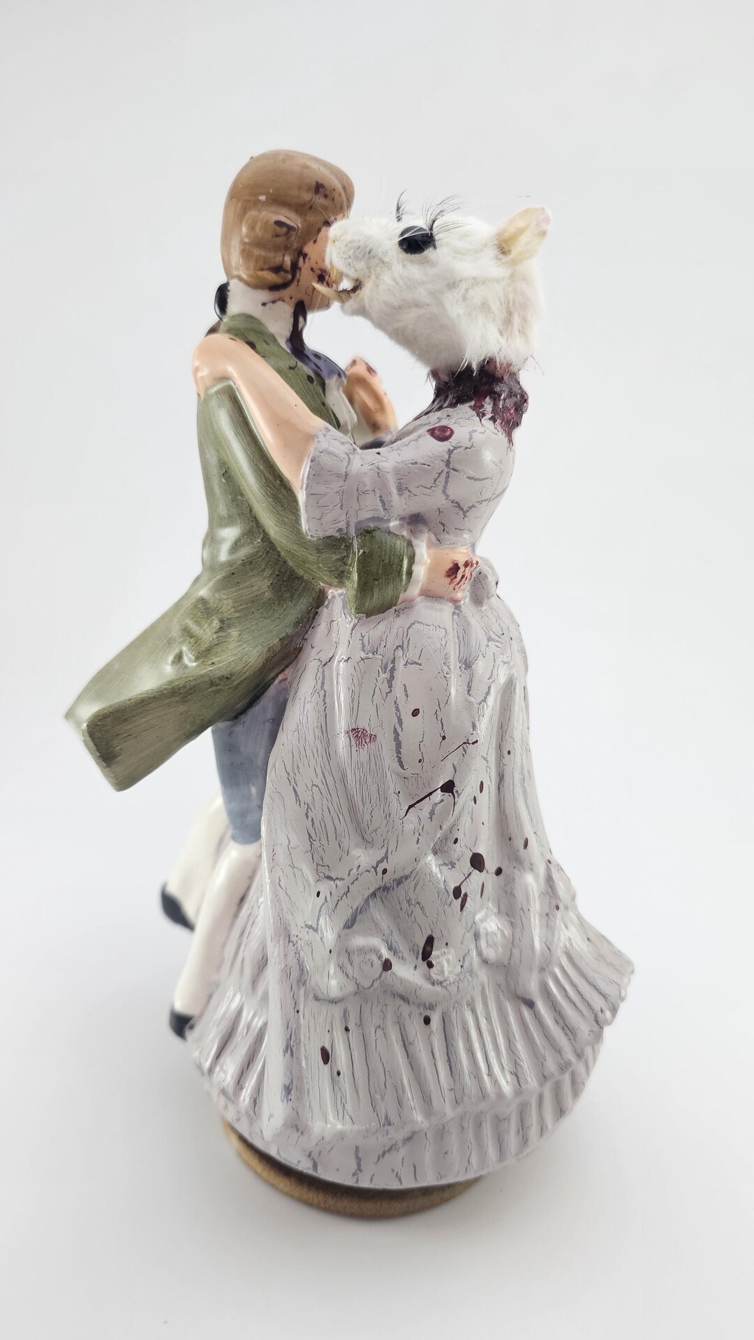 Gothic Dancing Couple Music Box Dark Academia Waltz Decor Creepy Cute ...