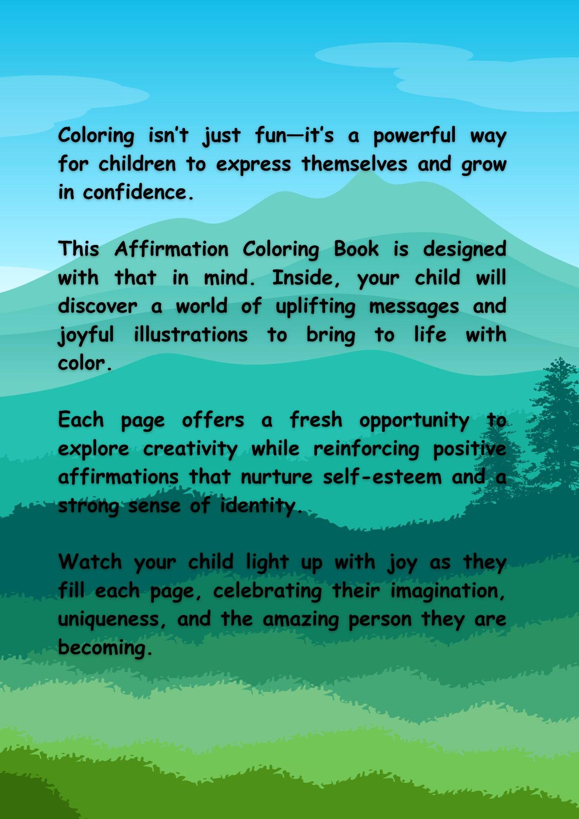 Affirmation Alphabet Coloring Book for Kids – A-Z Positive Words & Fun ...