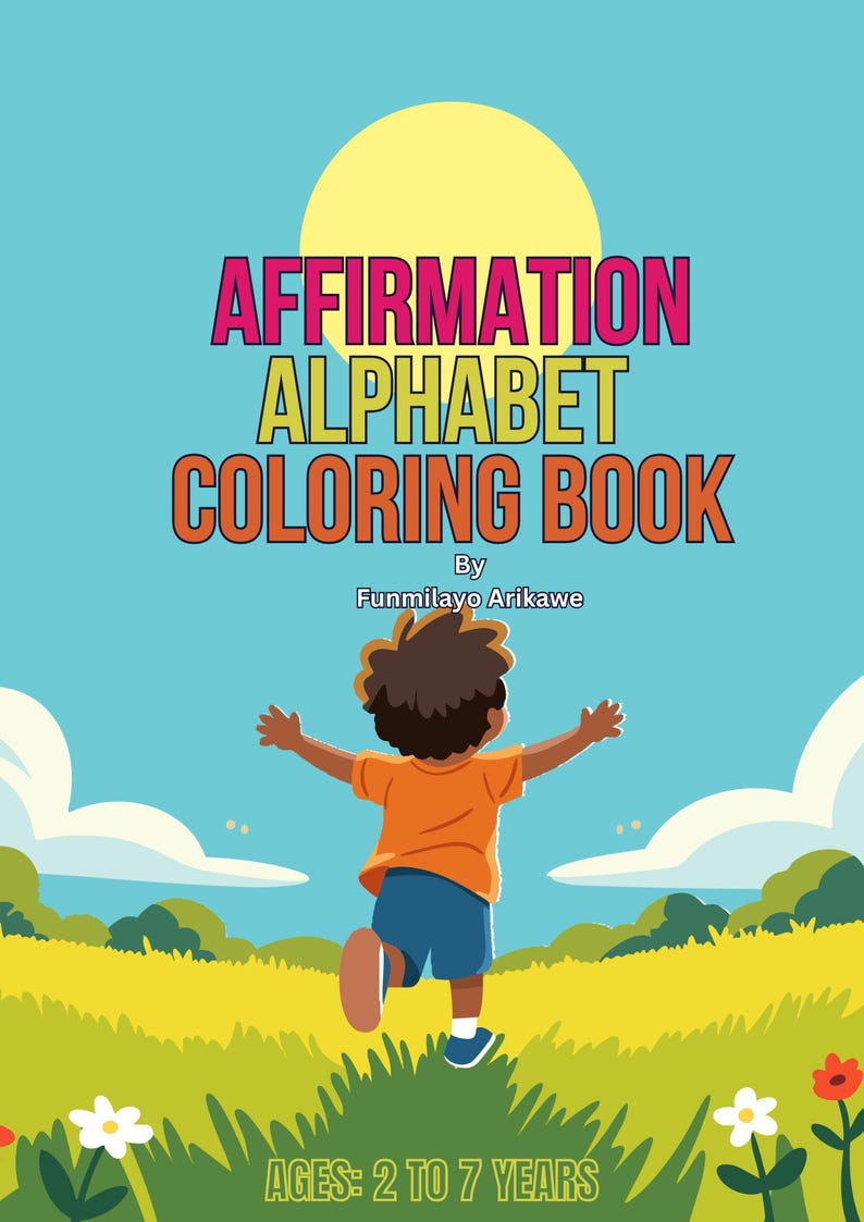 Affirmation Alphabet Coloring Book for Kids – A-Z Positive Words & Fun ...