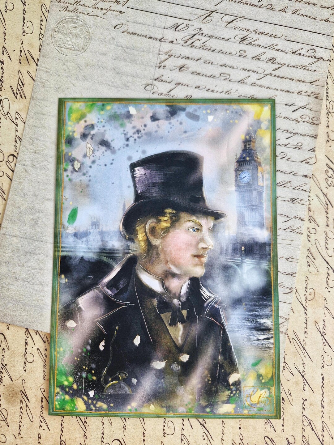Death of a Victorian Gentleman - Character Art Card Lloyd Webster - Etsy