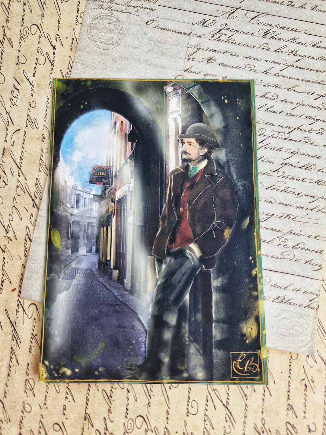 Death of a Victorian Gentleman - Character Art Card Ezra Taylor - Etsy