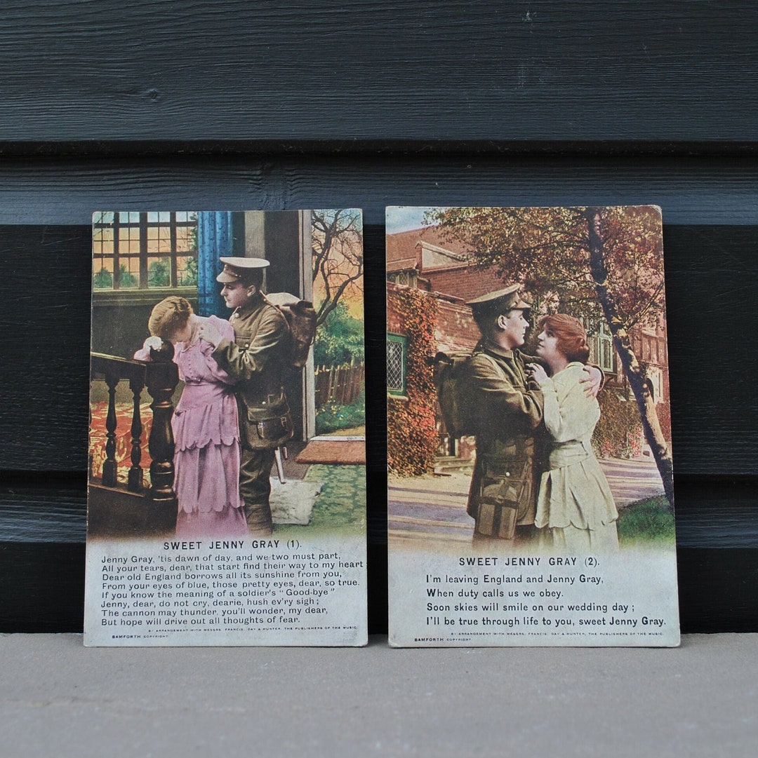 Pair of Bamforth World War Antique Postcards Unposted - Etsy
