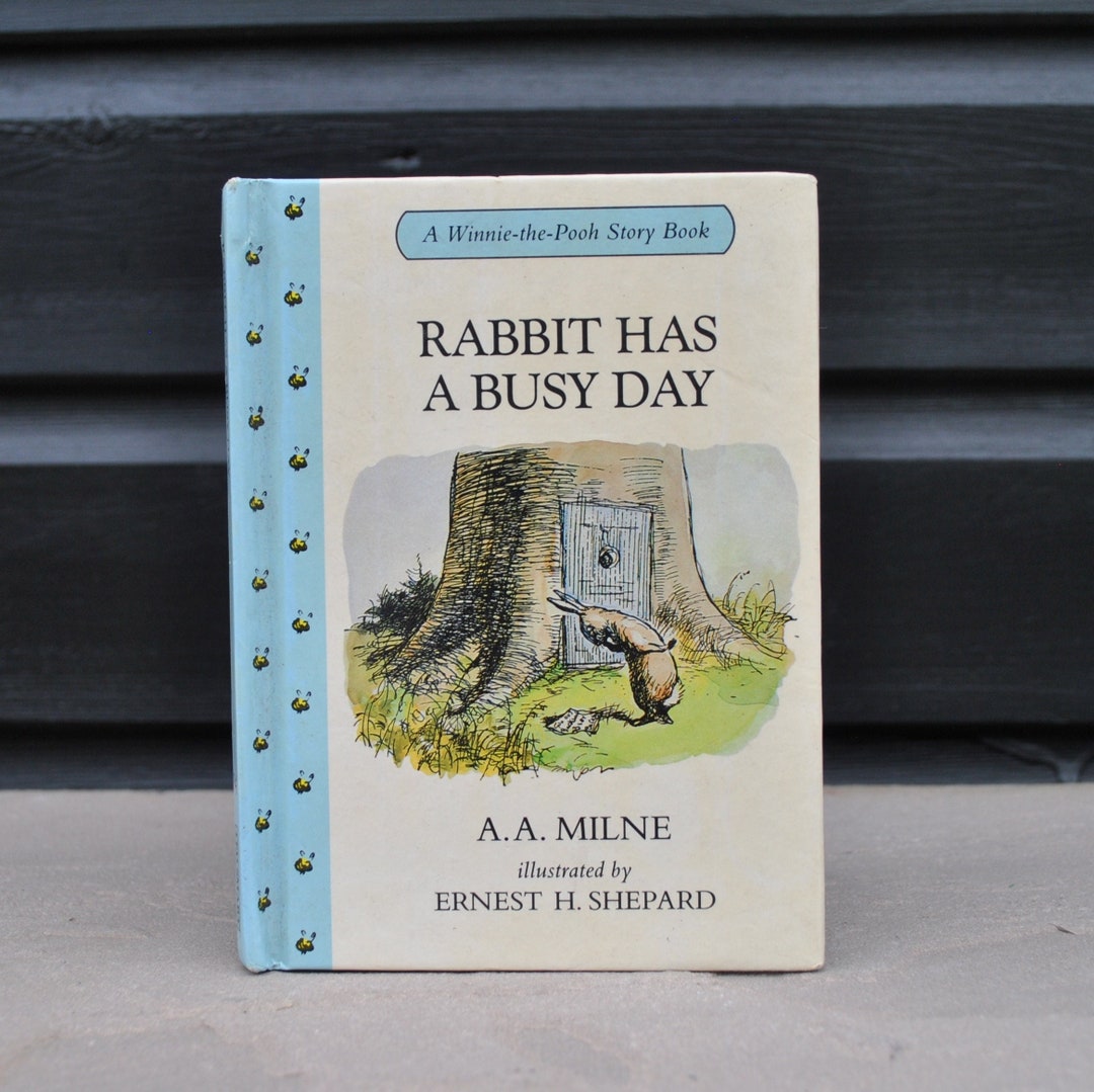 Rabbit Has a Busy Day Winnie the Pooh Vintage Hardback Book - Etsy