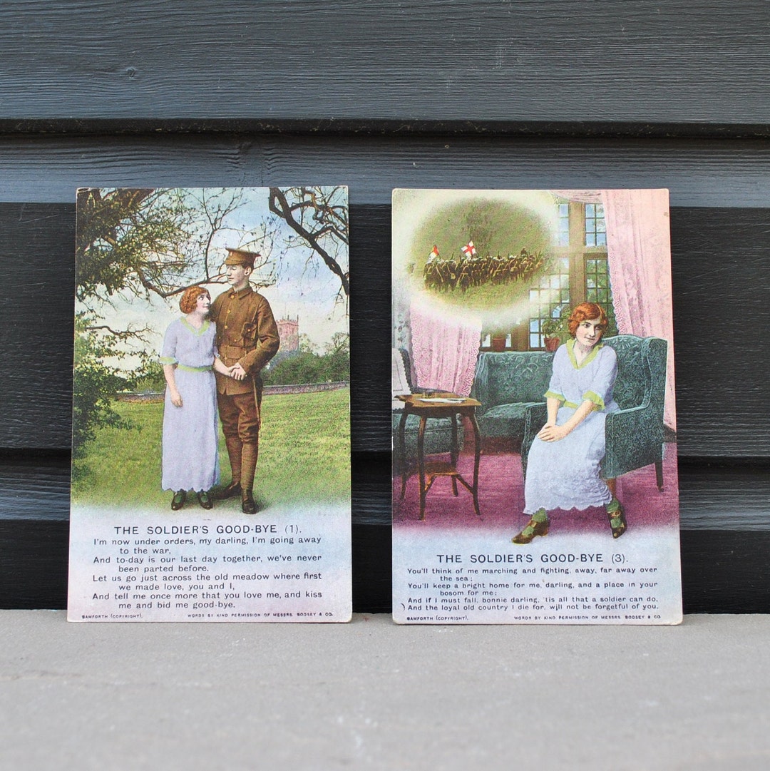 Pair of Bamforth World War Antique Postcards Unposted - Etsy