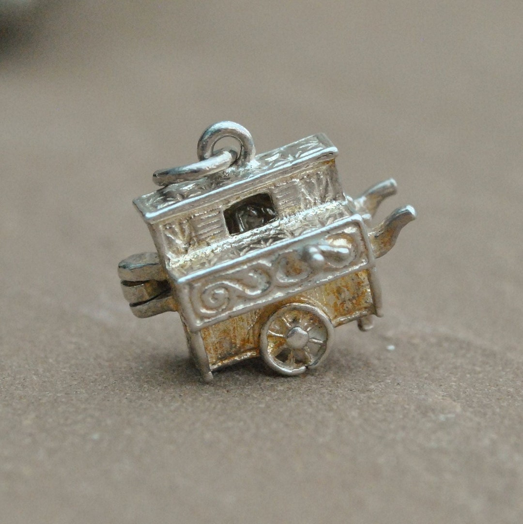 Monkey Grinder by CHIM, Vintage Silver Charm, Music Organ, Opening - Etsy