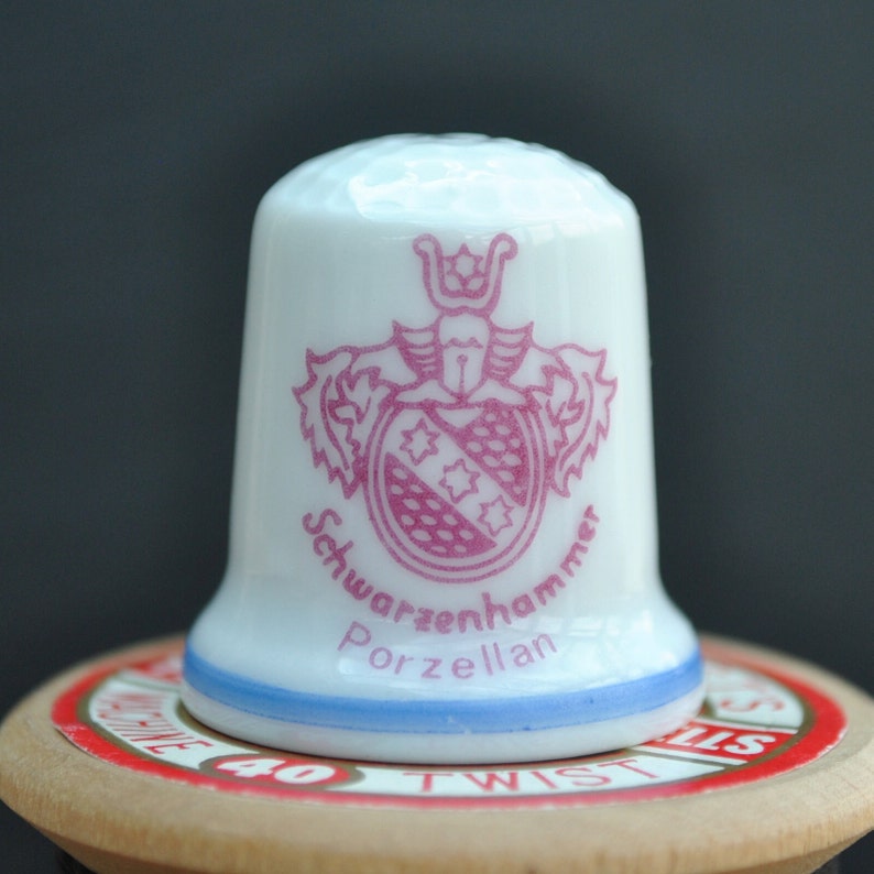 Schwarzenhammer Vintage China Thimble Hallmark Series - Etsy