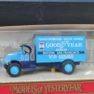 Goodyear Delivery 1930 Mack AC Van Vintage Matchbox Die Cast Model ...