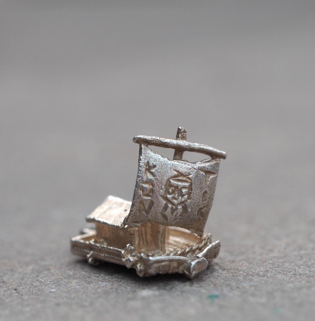 Kon-tiki Raft Expedition Vintage Silver Charm - Thor Heyerdahl - Etsy