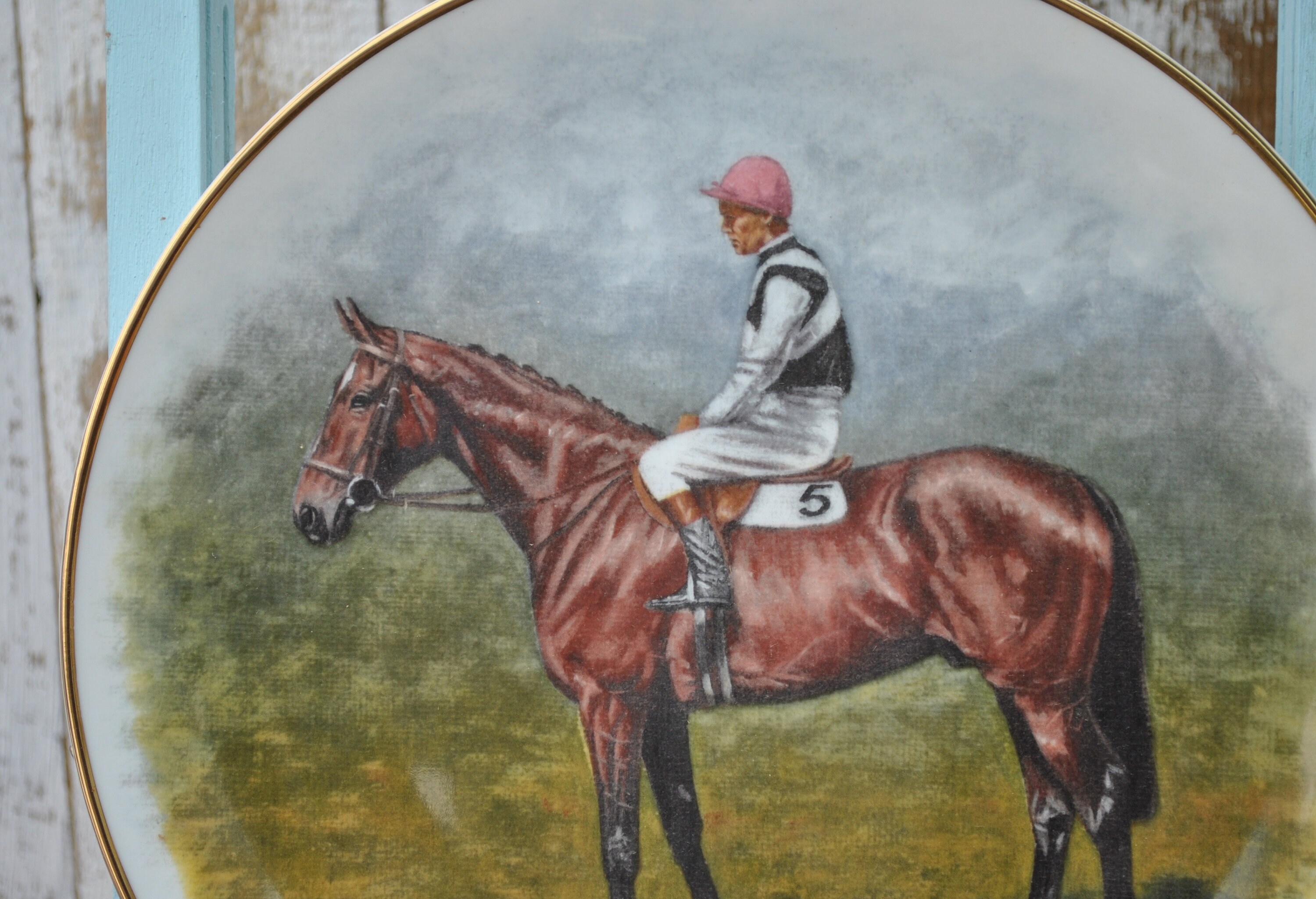 Collectible Plates Chasing Legends Red Rum Regal Crown Vintage bone ...