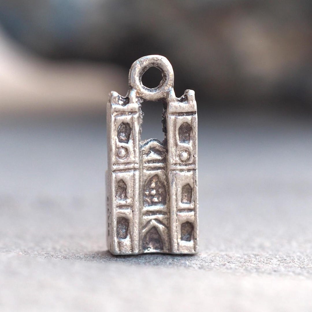 Westminster Abbey Vintage Silver Charm or Pendant - London Landmark ...