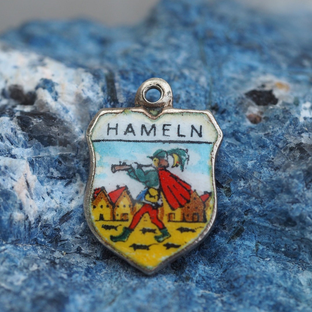 Hameln, Germany Crest Vintage 800 Silver Charm or Pendant Hamelin - Etsy