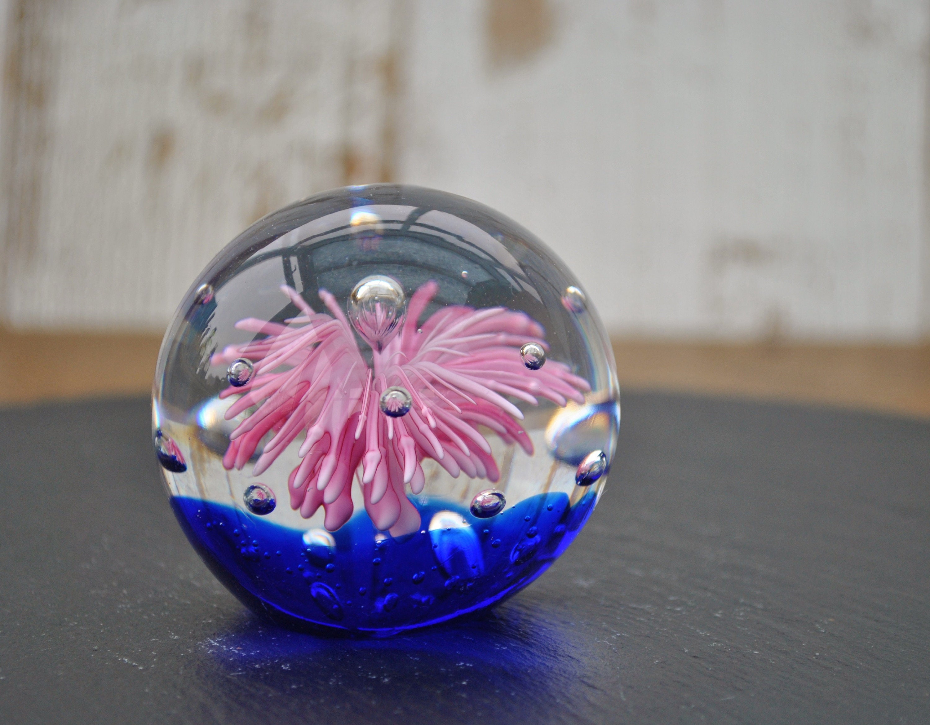 Glass Paperweight 1984