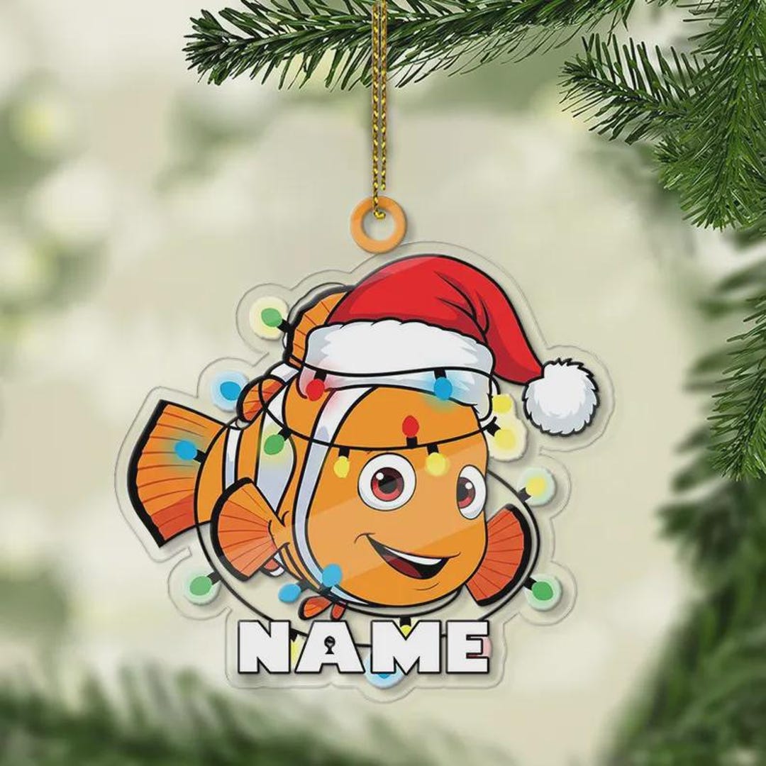 Custom Name Disney Nemo Finding Dory Ornament, 2025 Disney Nemo ...