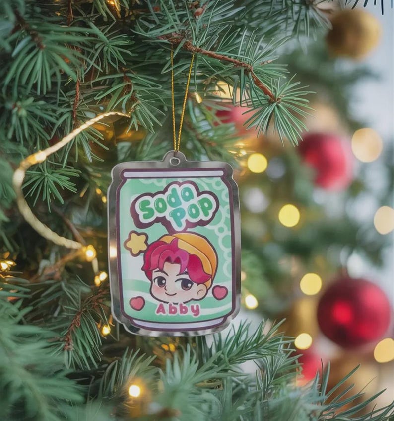 Abby Saja Boys Soda Pop Flat Ornament, Abby Saja Boys Waterbottle Soda ...