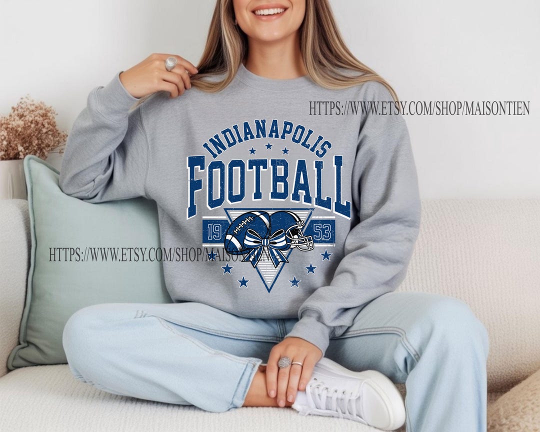 Vintage Style Indianapolis Football Sweatshirt, Football Shirt ...