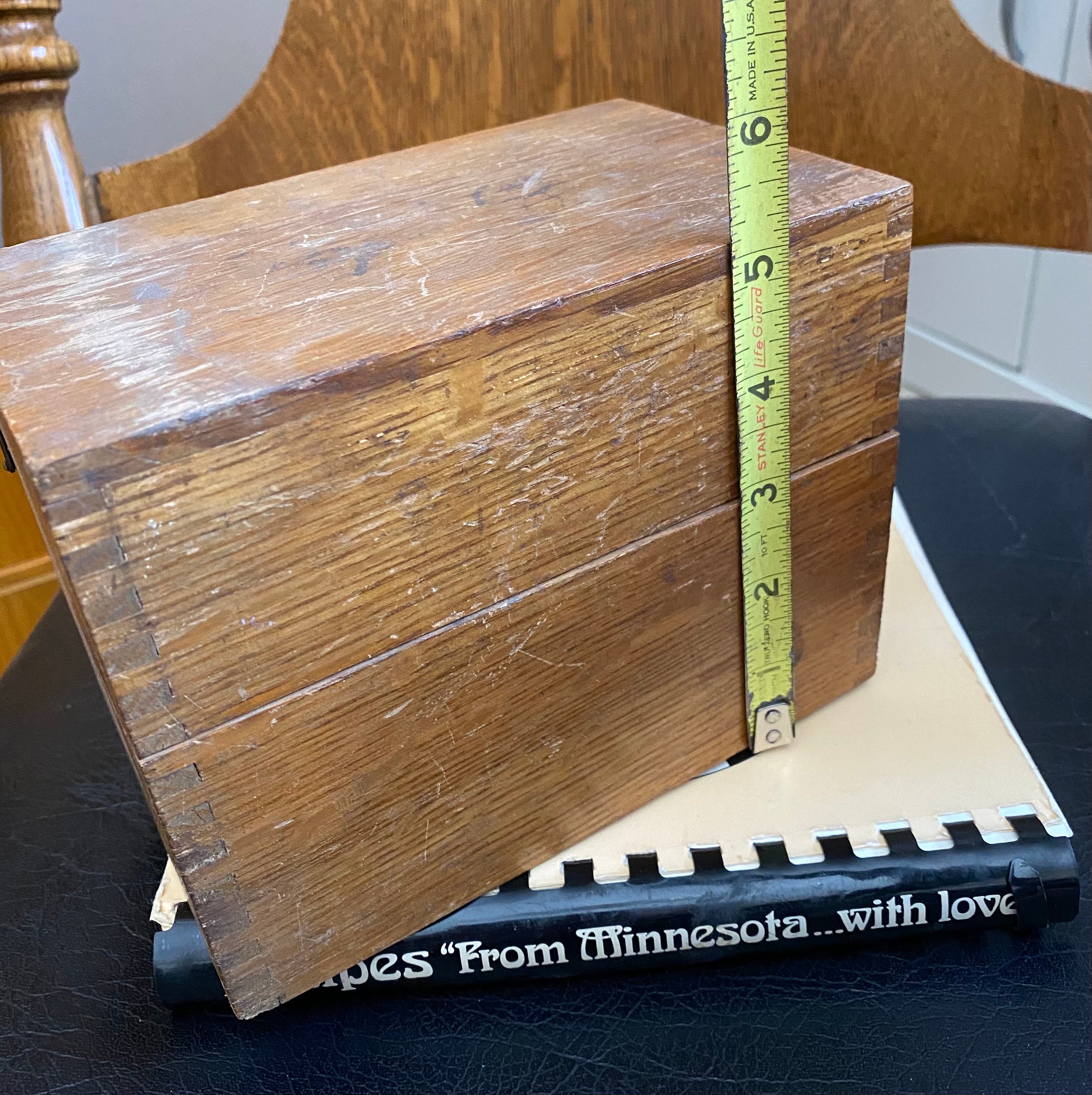 Weathered Wooden Recipe Box - Etsy