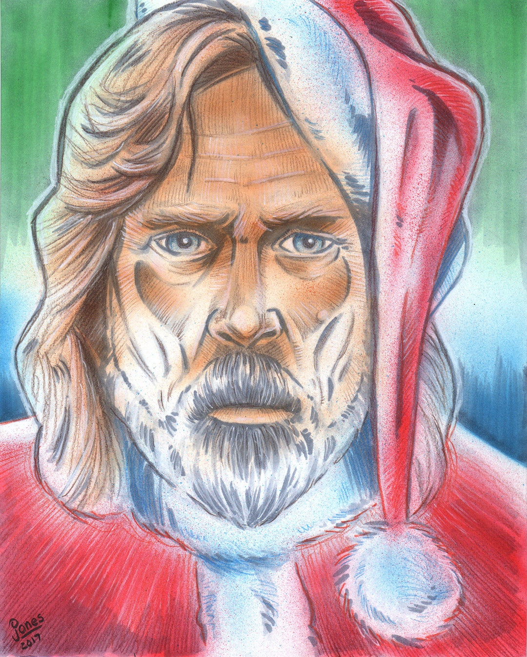 Mark Hamill as Luke santa Skywalker - Etsy