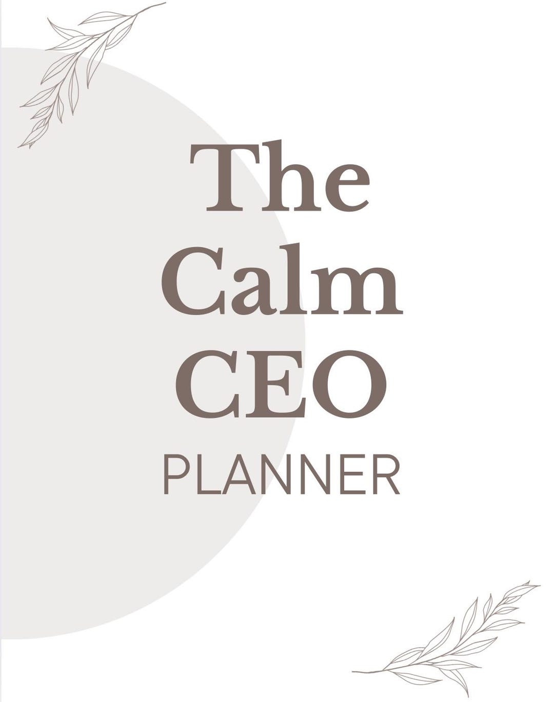 Boho Chic Planner | Editable Canva Template | Undated Digital Download ...