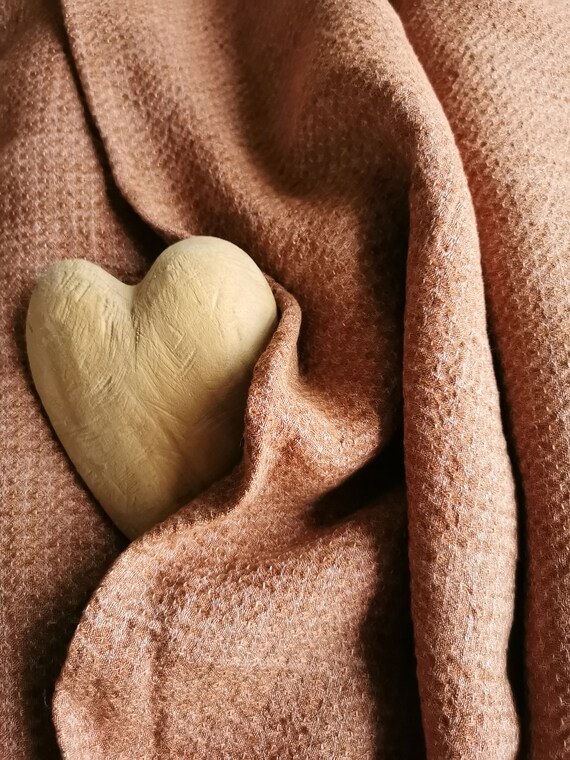 Rustic Linen Color Fabric Rust Color Fine Textile | Etsy