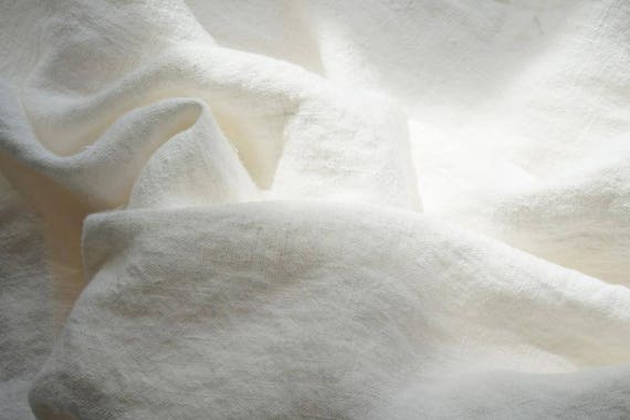 ECO FRIENDLY Natural burlap linen fabric washed LinenWhite | Etsy