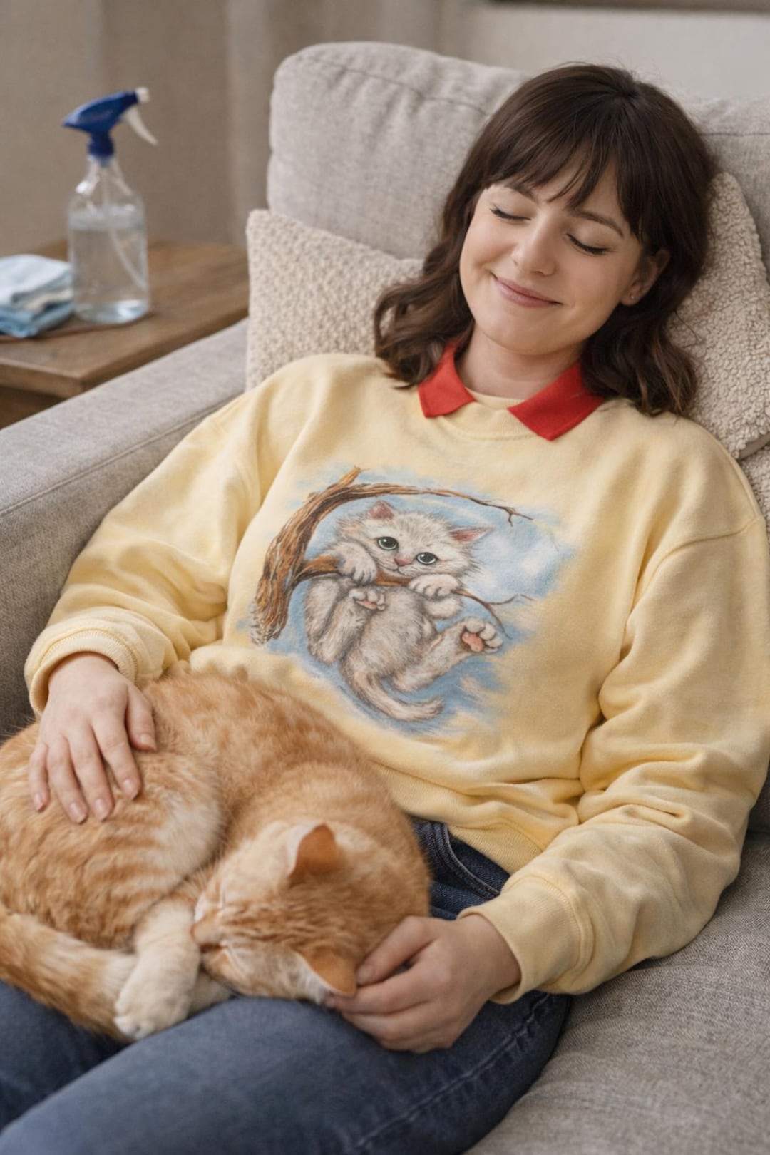 Cottagecore Cat Sweatshirt | Vintage Kitten Tree Jumper - Etsy