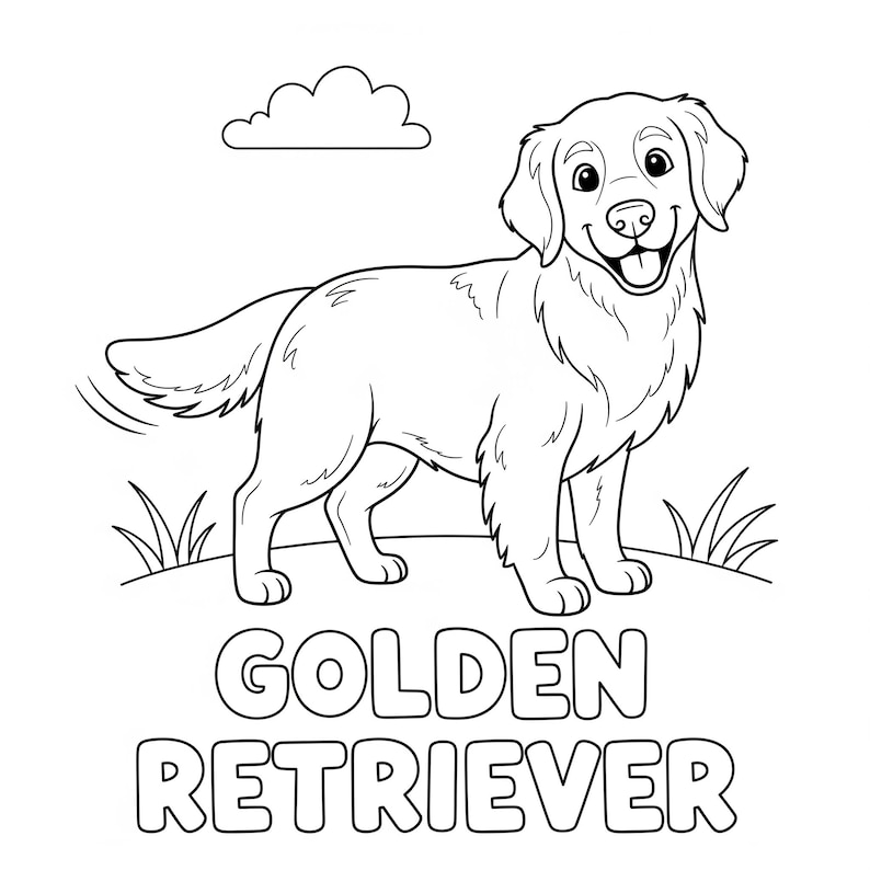 41 Printable Dog Breed Coloring Pages - Etsy