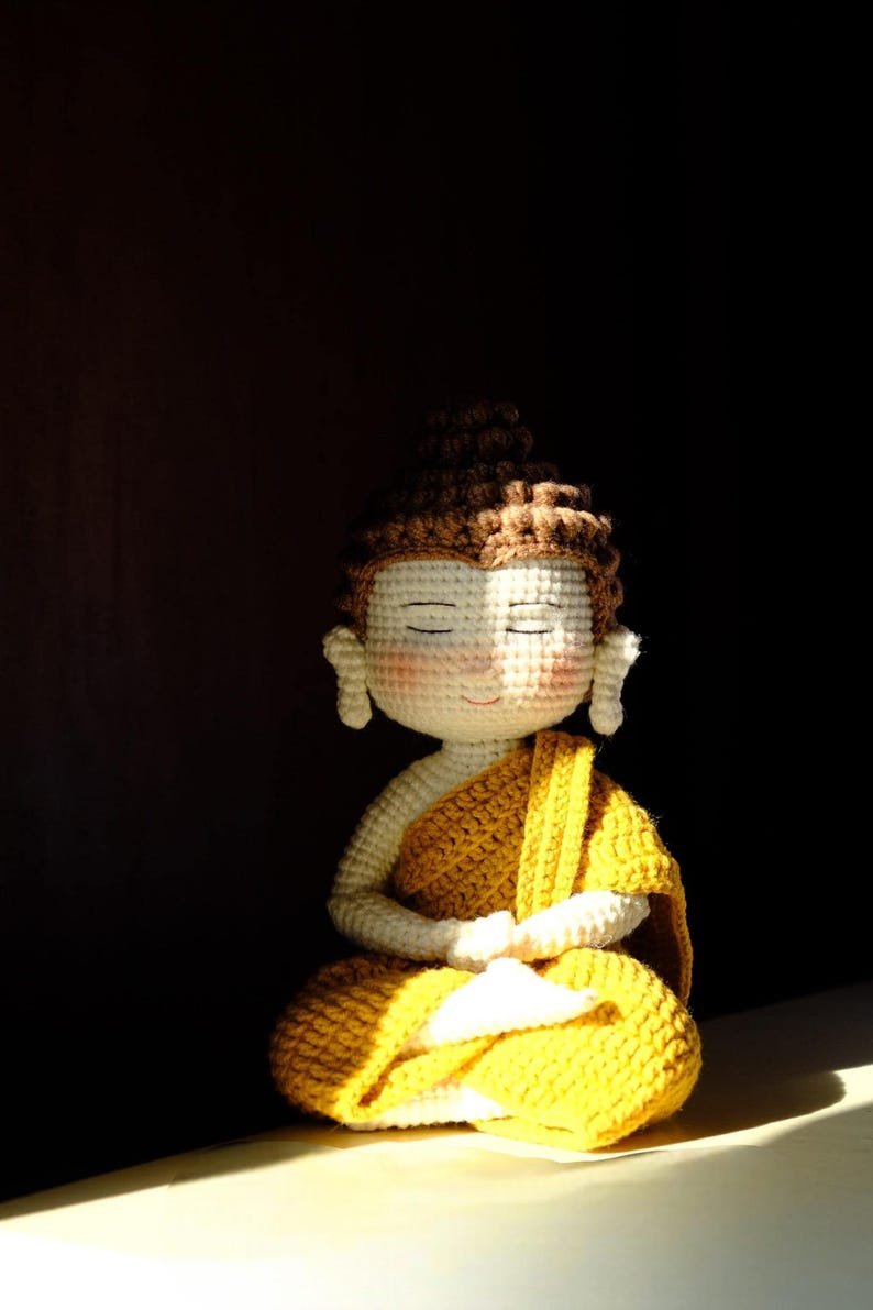 Buddha Crochet Pattern, Buddha Crochet, Buddha Decorration, Meditation ...