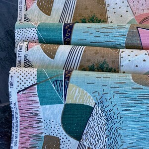 Outrageous 50s Mid Century Spectrum Atomic Miami Beach Barkcloth ...