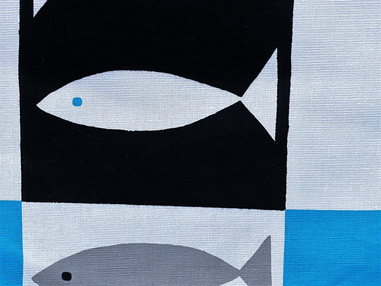 Atomic Fish Fuller Fabrics Skirt Dress Vintage Fabric Yardage - Etsy