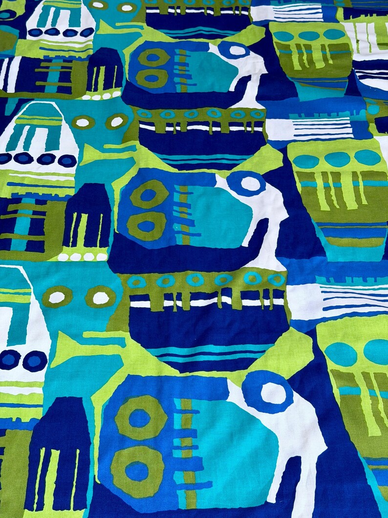 1960’s Bauhaus SWANK Outrageous COSMIC Danish Mid Centurybarkcloth Era ...