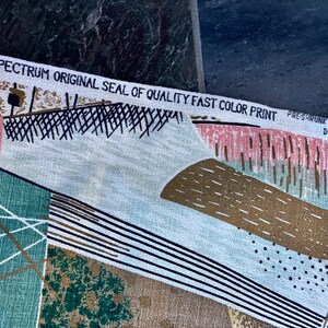 Outrageous 50s Mid Century Spectrum Atomic Miami Beach Barkcloth ...