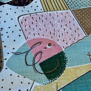 Outrageous 50s Mid Century Spectrum Atomic Miami Beach Barkcloth ...
