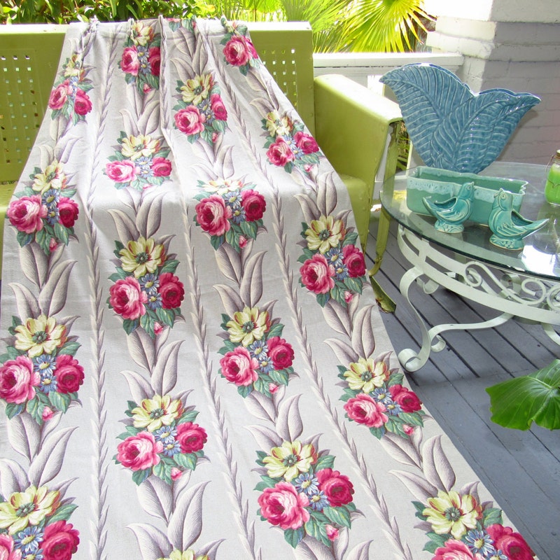 Barkcloth Curtains - Etsy