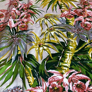 Los Angeles Dessert Yucca Barkcloth Satin Vintage Fabric Drape Curtain ...