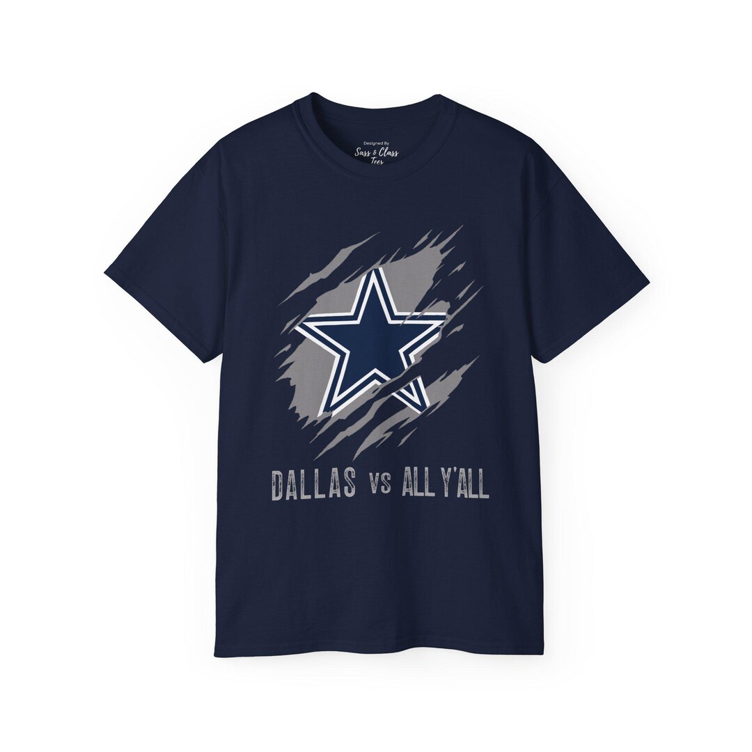 Dallas Cowboys Ripped Star | Custom Graphic Tee - Etsy