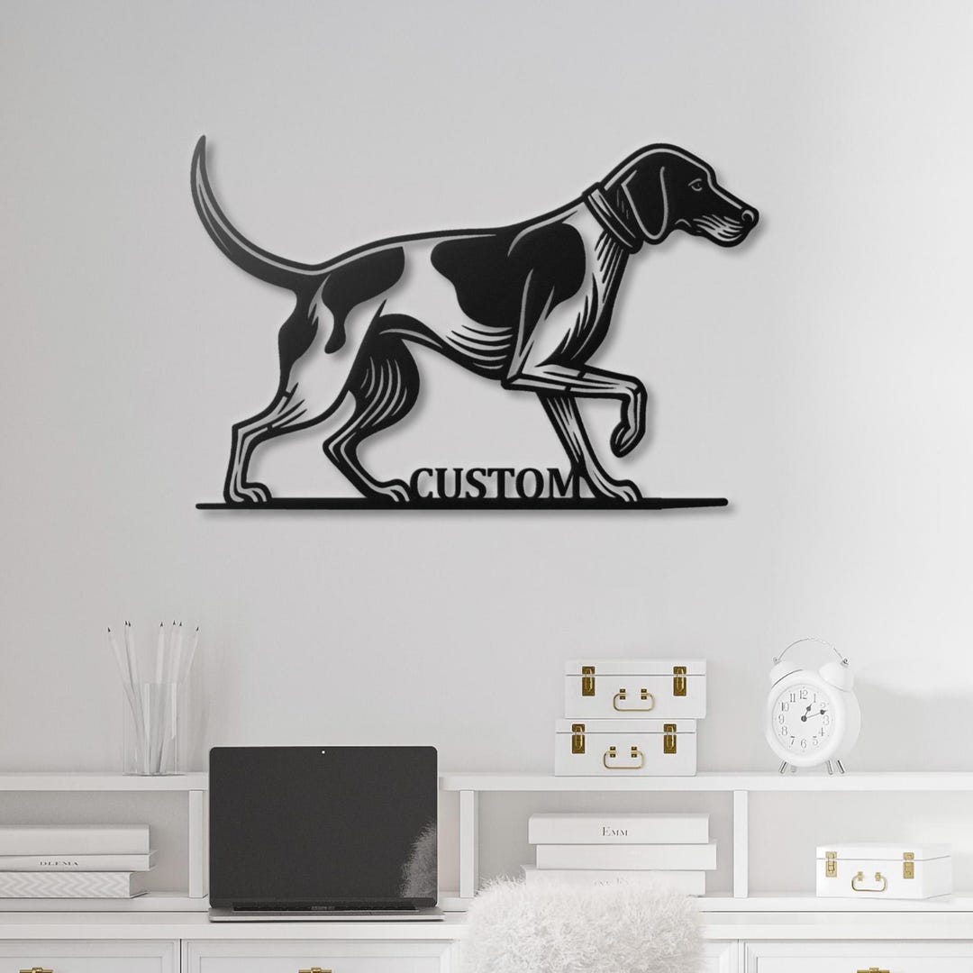 Custom German Shorthaired Pointer Metal Sign: Hunting Dog Wall Decor ...