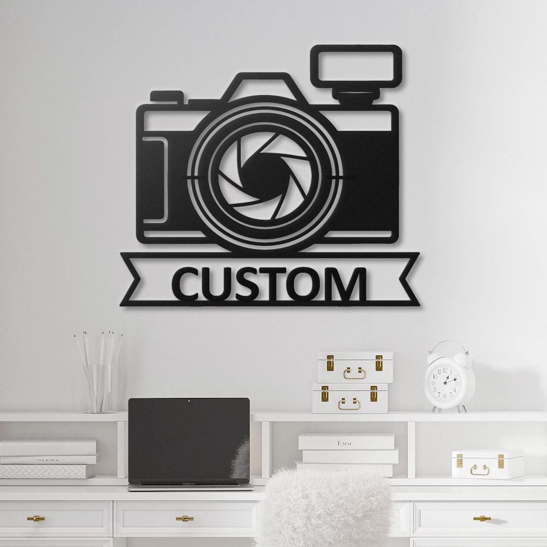 Personalized Camera Metal Wall Art: Photography Studio Wall Decor - Etsy