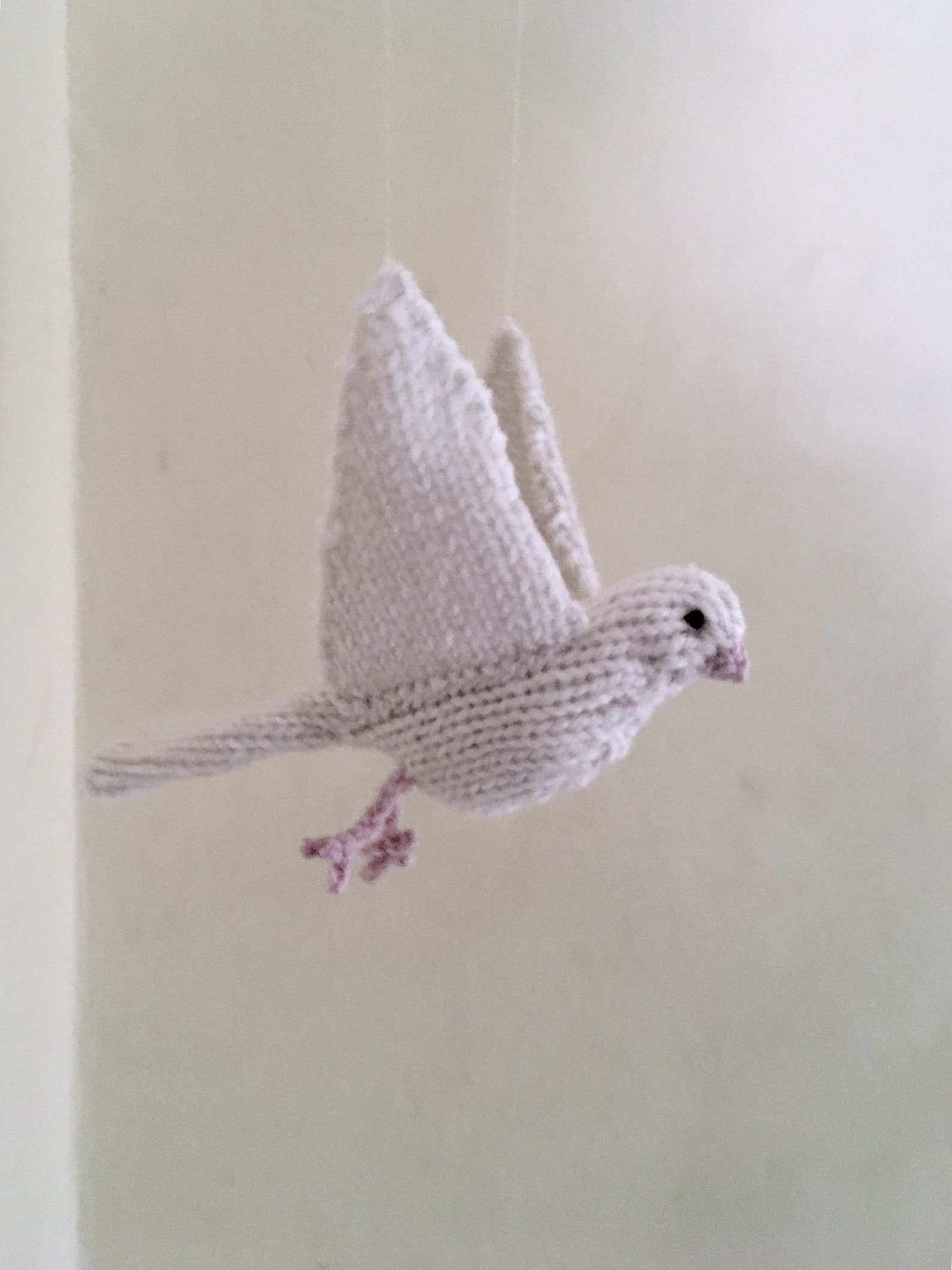 Knitted Flying Dove Bird - Etsy