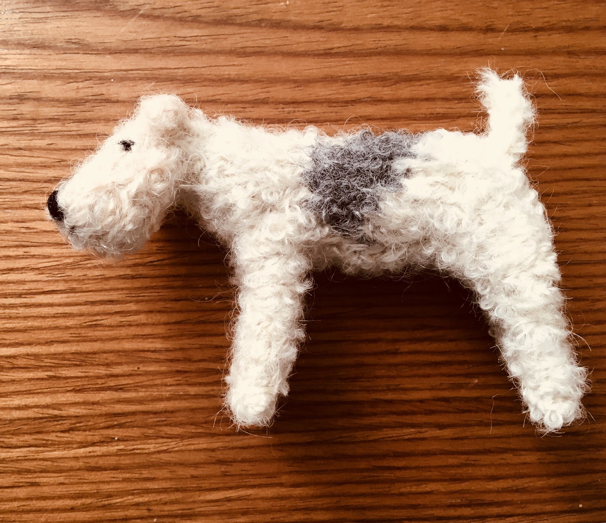Wire Fox Terrier knitted dog Knitting Art & Collectibles etna.com.pe